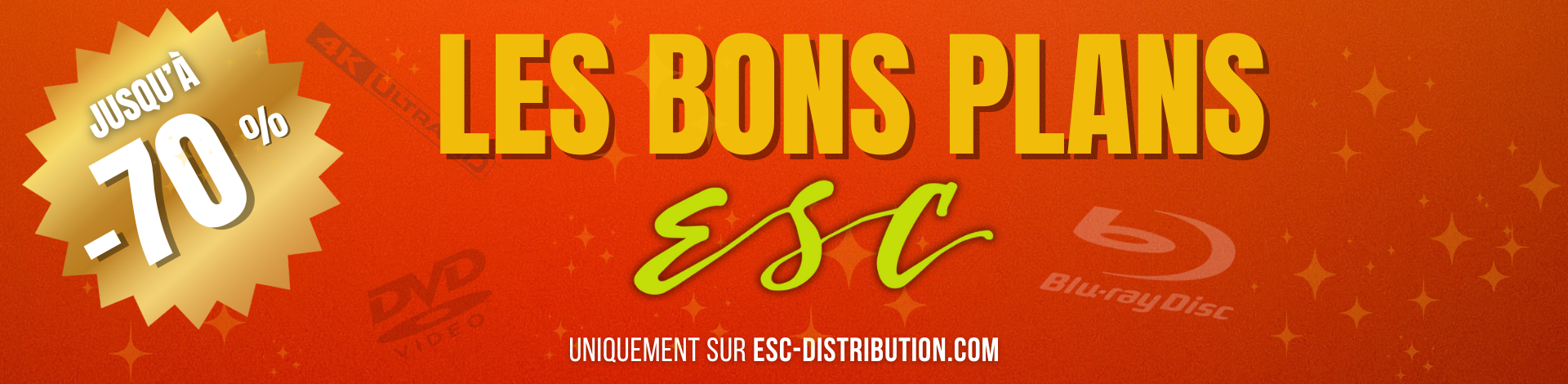 Distributeur de DVD, BLU-RAY, UHD 4K et coffrets collectors. - ESC Editions